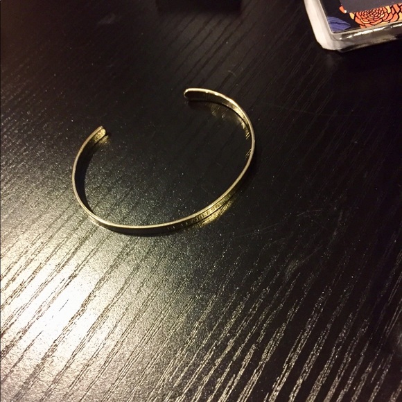 Jewelry | Nwot Be Fearless Cuff Gold Bracelet Adjustable | Poshmark